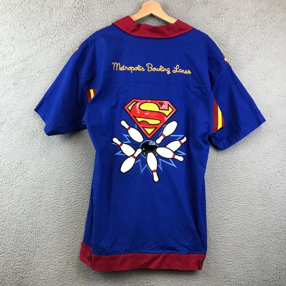 Warner Bros. | Shirts | Vintage Warner Bros Superman Metropolis Bowling ...